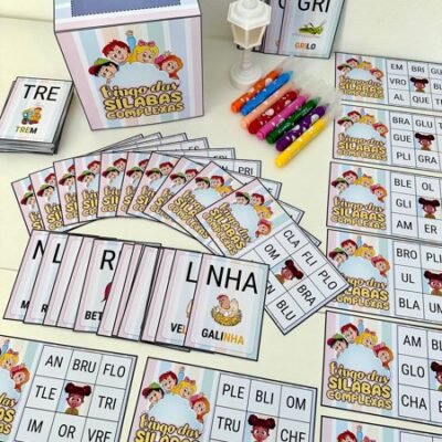 Bingo sílabas complexas - ABC Pedagógico