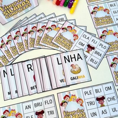 Bingo sílabas complexas - ABC Pedagógico
